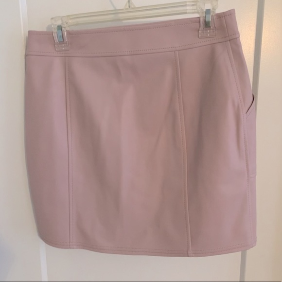 Express | Skirts | Nwt Express Faux Leather Pink Mini Skirt | Poshmark